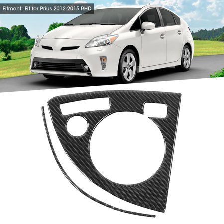 ANGGREK 2Pcs Gearbox Panel Cover Carbon Fiber Trim Sticker Fit For ...