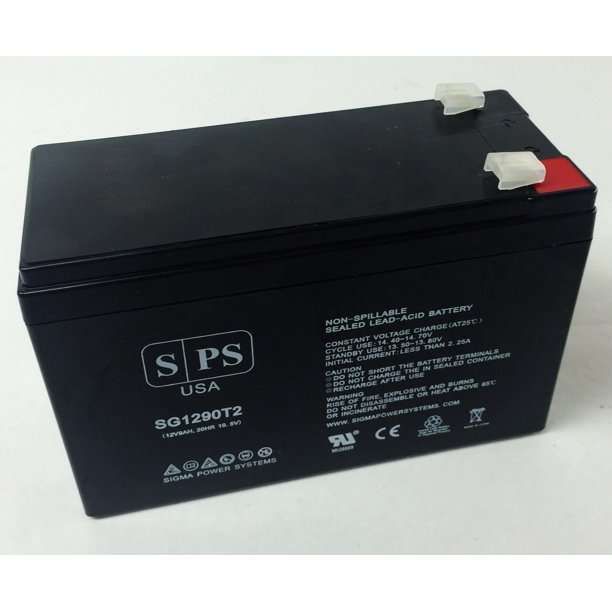 SPS Brand 12V 9Ah Replacement Battery for CPS (Terminal T2) (1 Pack ...