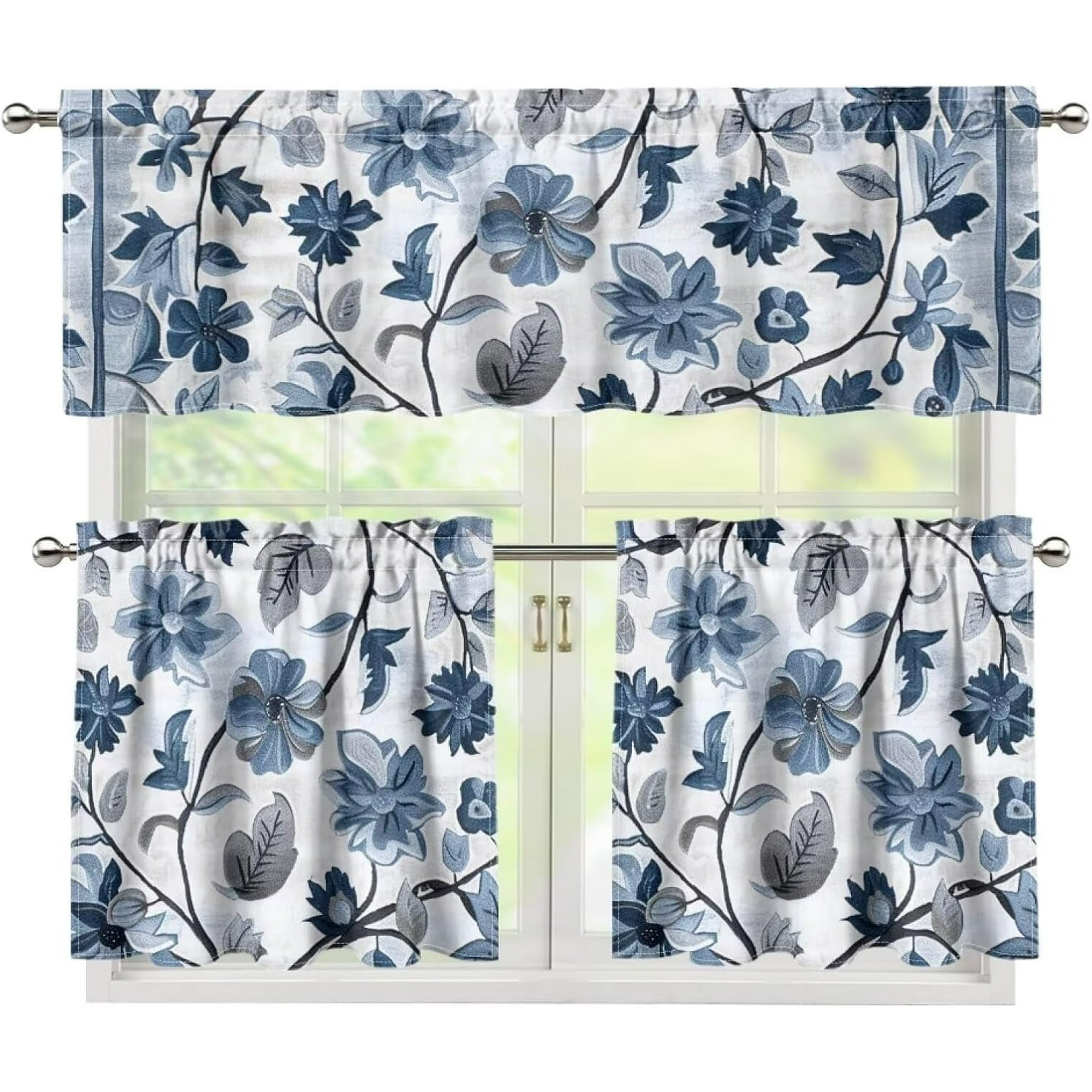 Click here for Feisina Floral Print Kitchen Curtains And Valances... prices