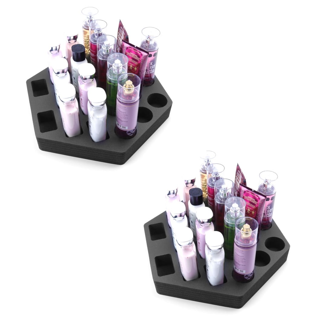 Polar Whale 2 Lotion and Body Spray Stand Organizers Hexagon Shaped ...