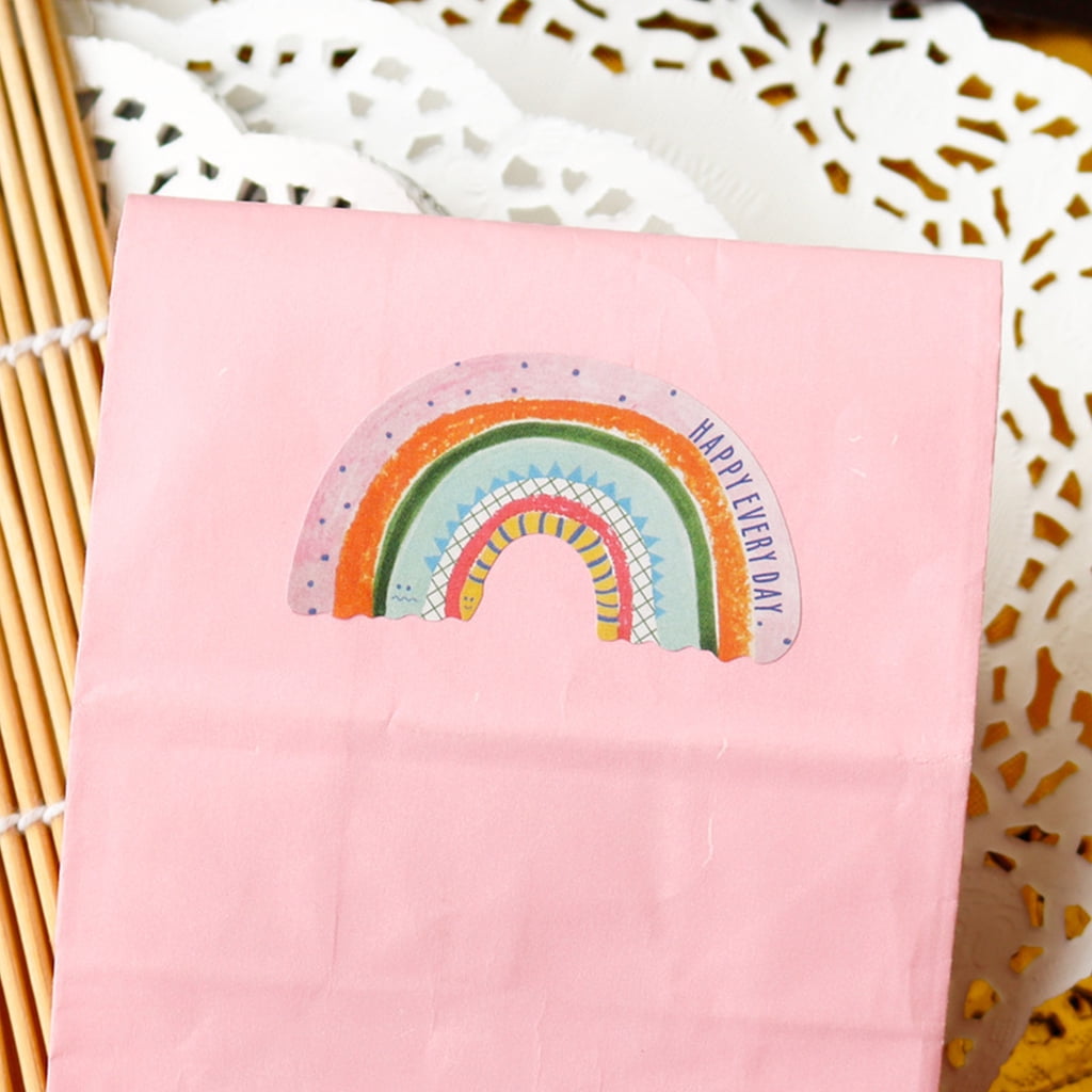 Buy HGYCPP 50 Sheet Rainbow Bridge Stickers Happy Everyday Birthday ...