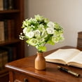 Deeceymbur Artificial Rose Decor Bouquet Silk Flower Arrangement ...