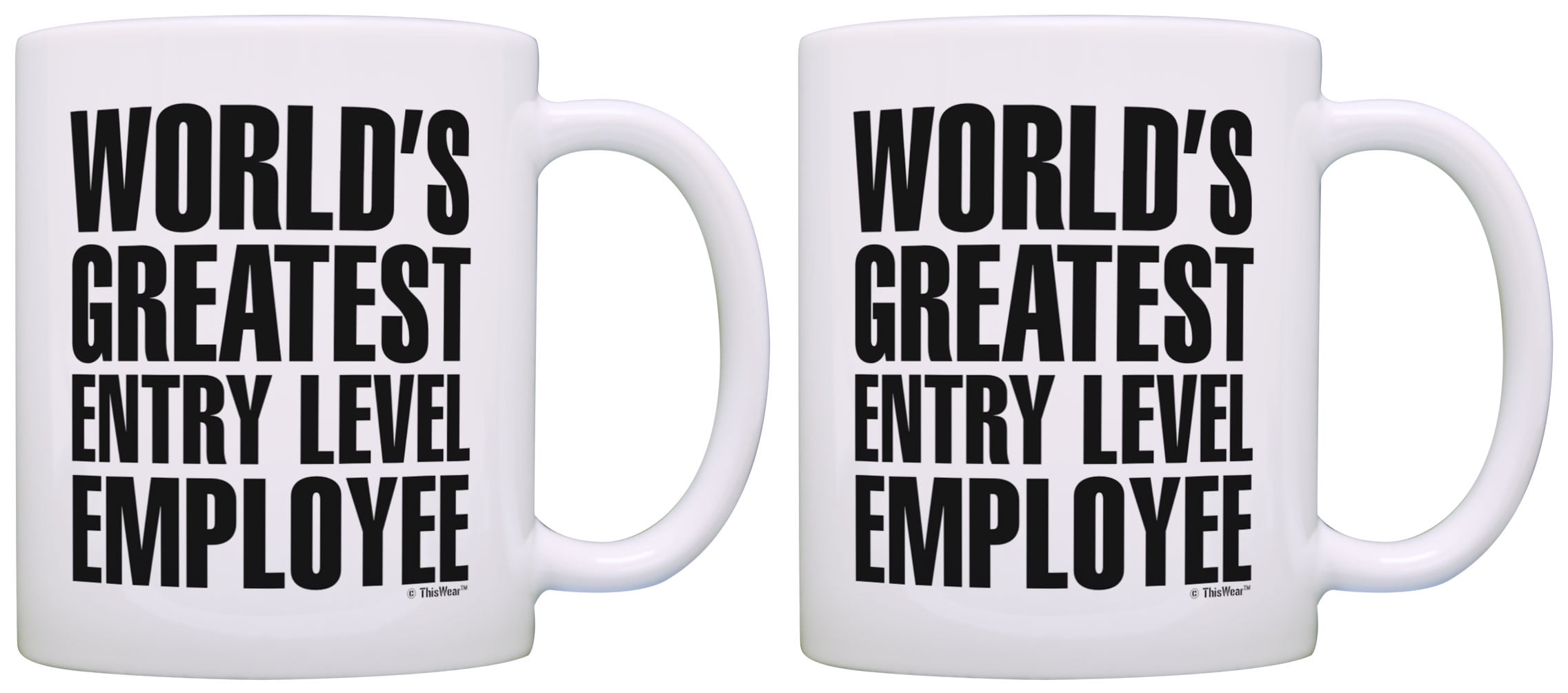 ThisWear Funny Coffee Mugs for Graduates World's Greatest Entry Level ...