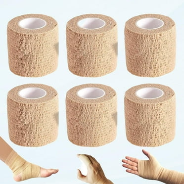 6 Pack Self Adhesive Bandage Wrap 2"x 5 Yards Non-Woven Cohesive Wrap ...