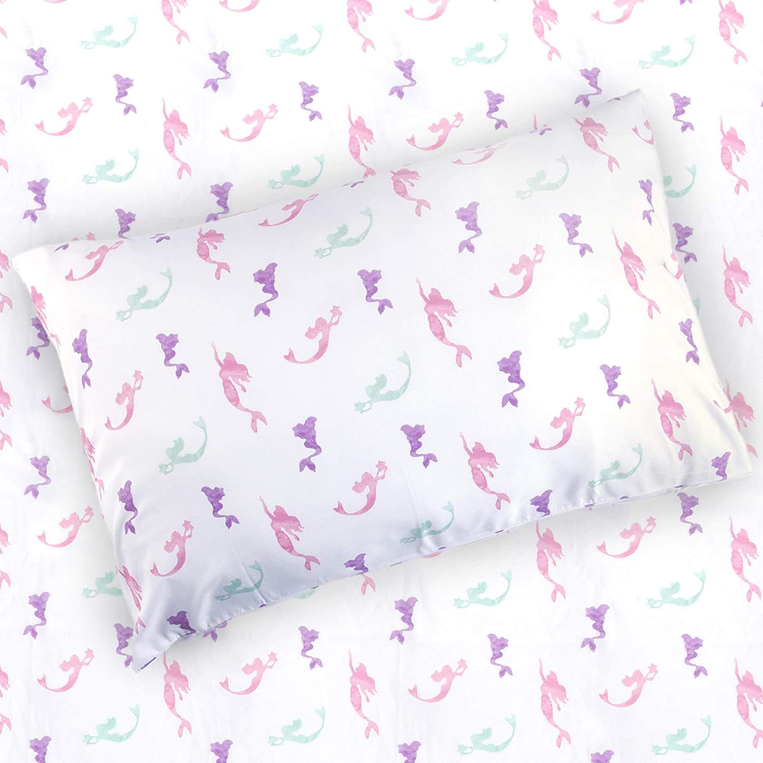 Kids Rule 4pc Mermaid Sheet Set, Full Size, Pink - Walmart.com