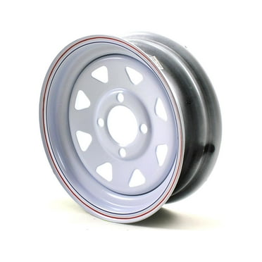 Trailer Wheel Rim 15x5 15 in. White Spoke SPECIAL 5 LUG ON 5 INCH BOLT ...