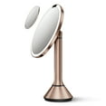 "simplehuman LED Sensor Makeup Mirror, 8"" Round, 10x, Touch-Control ...