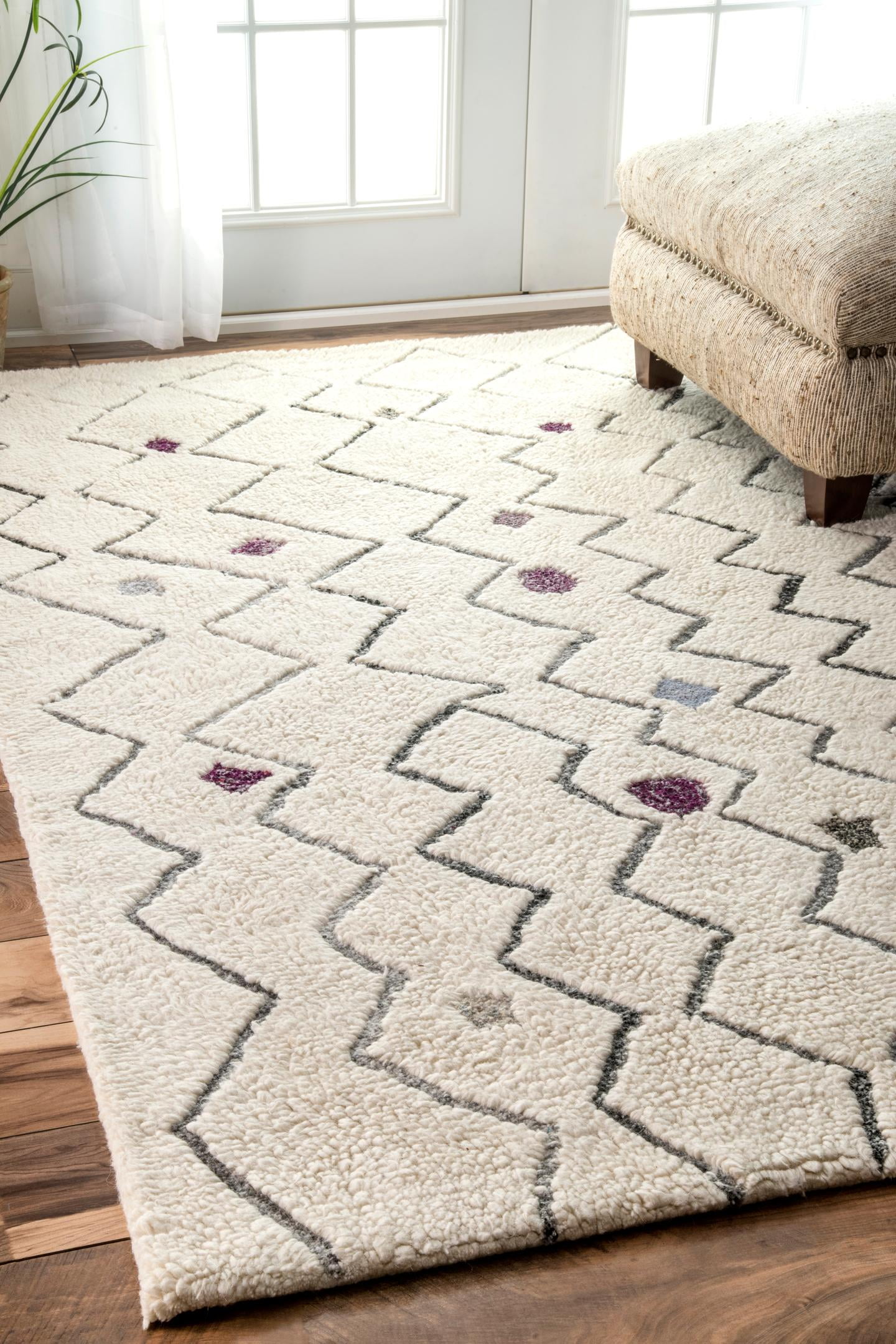 nuLOOM Hand-Tufted Ninfa Moroccan Shag Area Rug or Runner - Walmart.com