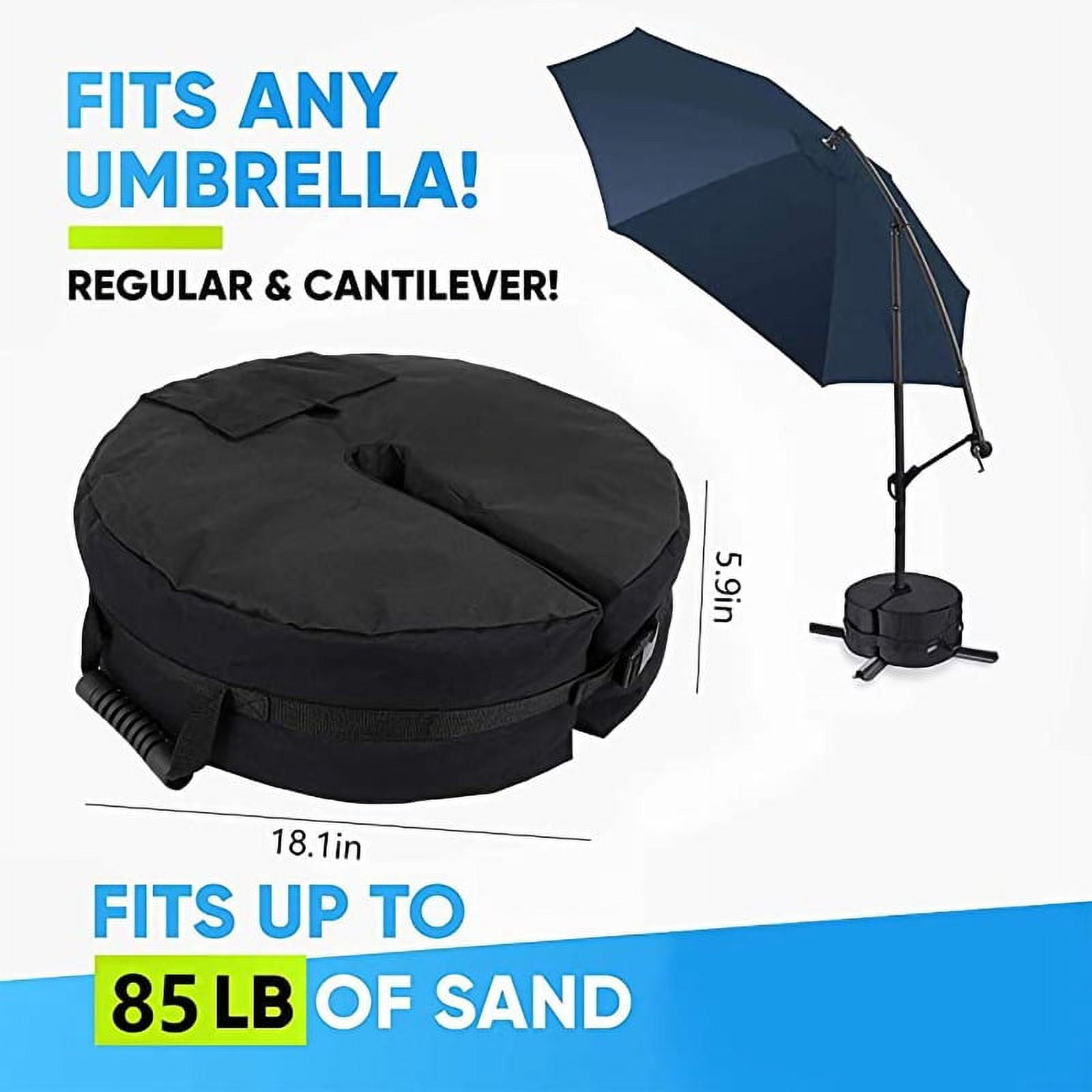 Click here for Nieqiuyun Round Umbrella Base Weight With Side Slo... prices