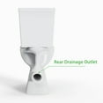 "Tall Toilet Elongated 18"" Dual Flush Rear Outlet, Soft Close Seat ...