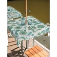 Abstract Paisley Pattern Square Outdoor Tablecloth with Umbrella Hole ...