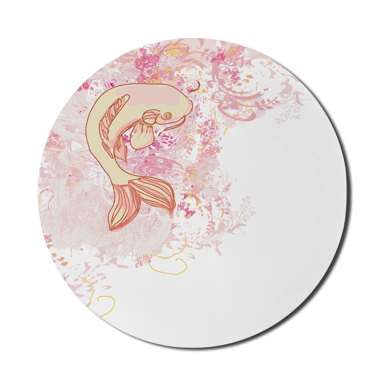 Japanese Mouse Pad for Computers, Koi Fish Classic Reflexive Splashed ...