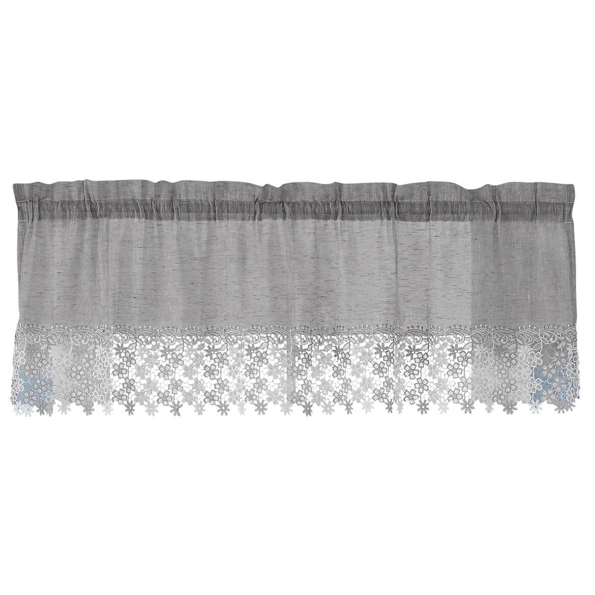 Lillian Rod Pocket Macrame Valance - Walmart.com