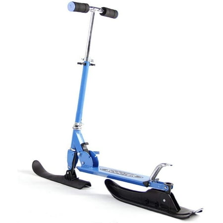 Ski Skooter Foldable Snow Sled Skateboard Snow Sled with Grip Handles ...