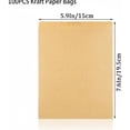 100 Pack Wax Paper Sandwich Bags 7.9x5.9 inch Greaseproof Food Wrappers ...