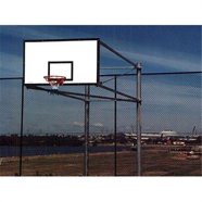 42 x 72 in. Fiberglass Rectangular Backboard with Black Target & Border ...