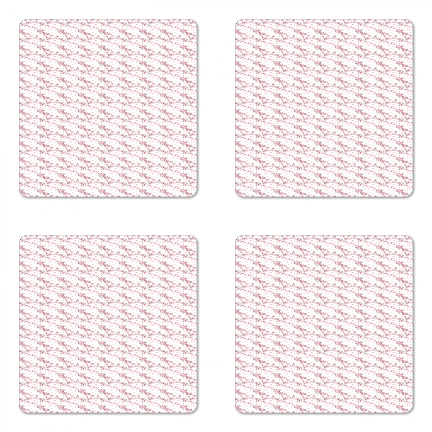 Spring Coaster Set of 4, Japanese Cherry Blossom Sakura Tree ...