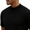 DeHolifer Mens T-Shirts Knit Solid Color Short Sleeve Crewneck Shirt ...