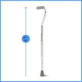 Medline Bariatric Offset Walking Cane, 29-In to 38-In Adjustable Height ...