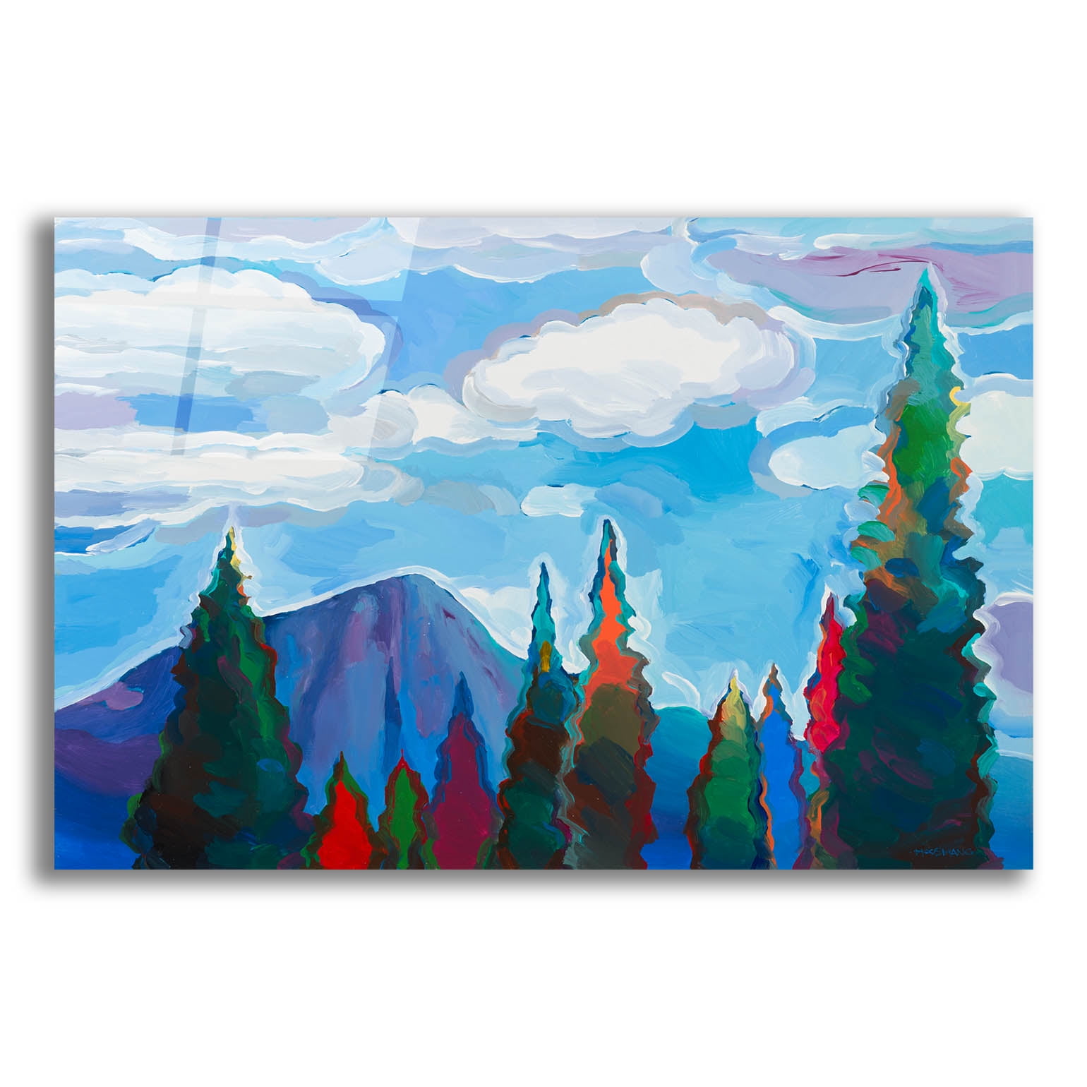 Epic Art 'Color and Clouds #5' by Hooshang Khorasani, Acrylic Glass ...
