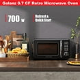 7 Cubic Feet Capacity,Retro-style Countertop Microwave Oven, with ...