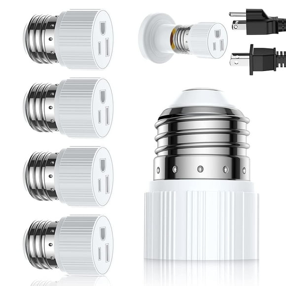Light Bulb Socket Adapter 3 Prong