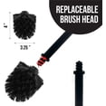 UYGDUY-Buena Stainless Steel Toilet Brush with Holder, Bowl Scrubber ...