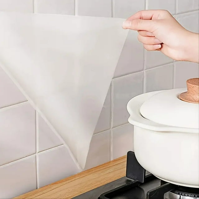 Transparent Kitchen Backsplash Wallpaper Stickers - High-Temperature ...