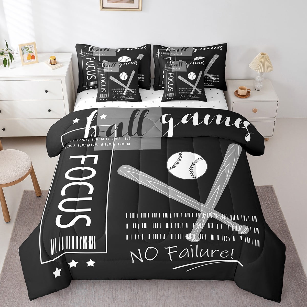 Click here for Yst 7 Piece Twin Baseball Bedding Sets For Boys Sp... prices