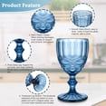 6PCS Vintage Glass Goblet Glasses Sets, 8oz Wine Glasses, Drinking ...