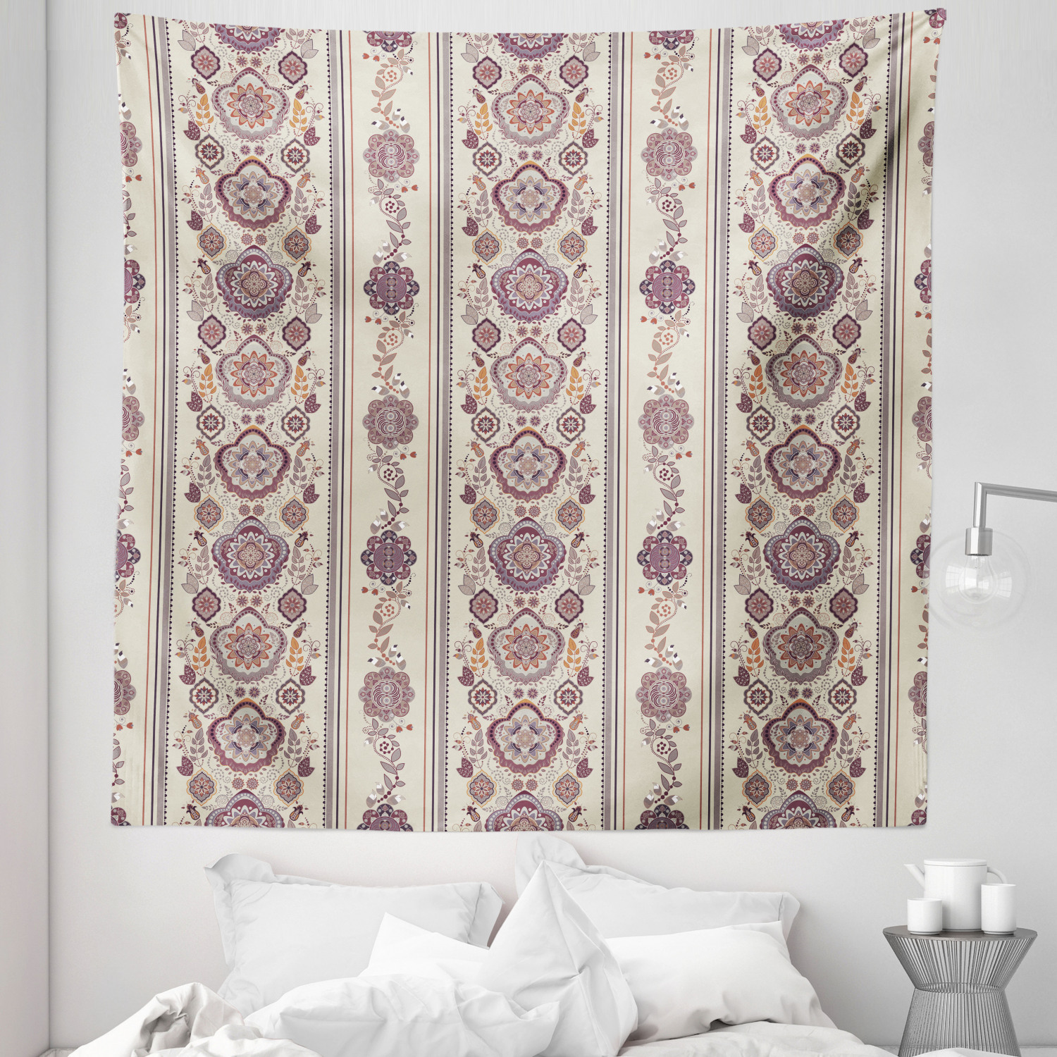 Floral Tapestry, Middle Eastern Ottoman Medieval Ornamental Pattern ...