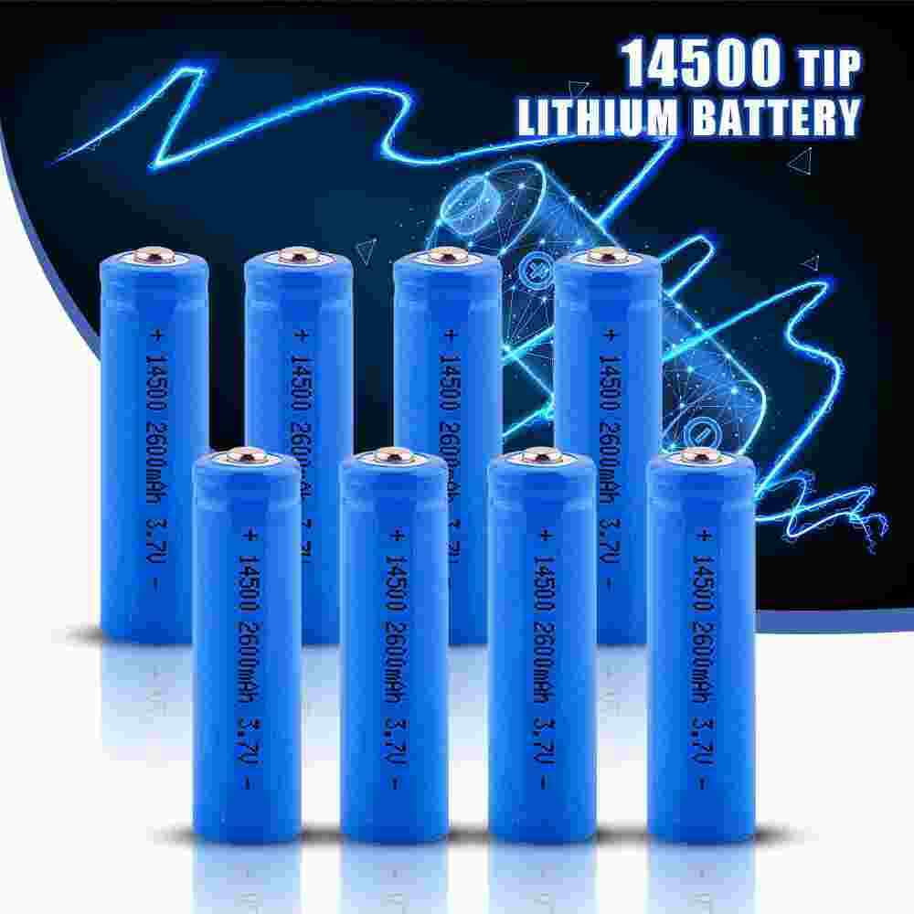 MDHAND 8-Pack Rechargeable Batteries, 2600mah 3.7 V Lithium-ion ...