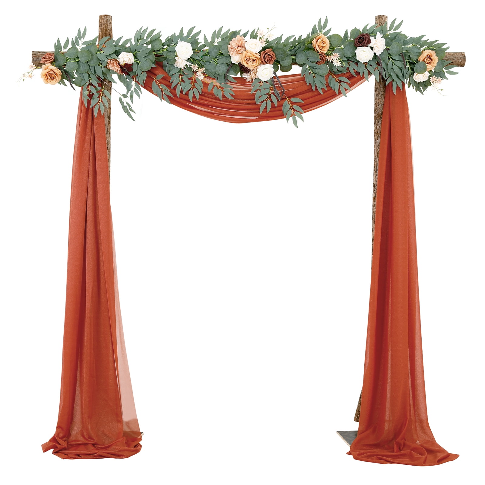 DSstyles Wedding Arch Draping Fabric,Chiffon Densed Stretch Yarn Fabric ...