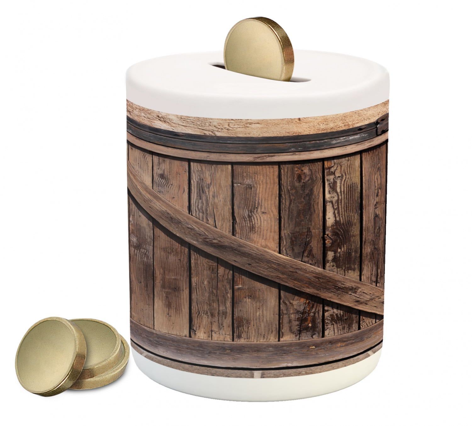 Rustic Piggy Bank, Aged Wooden Sliding Barn Door Vintage Texture ...