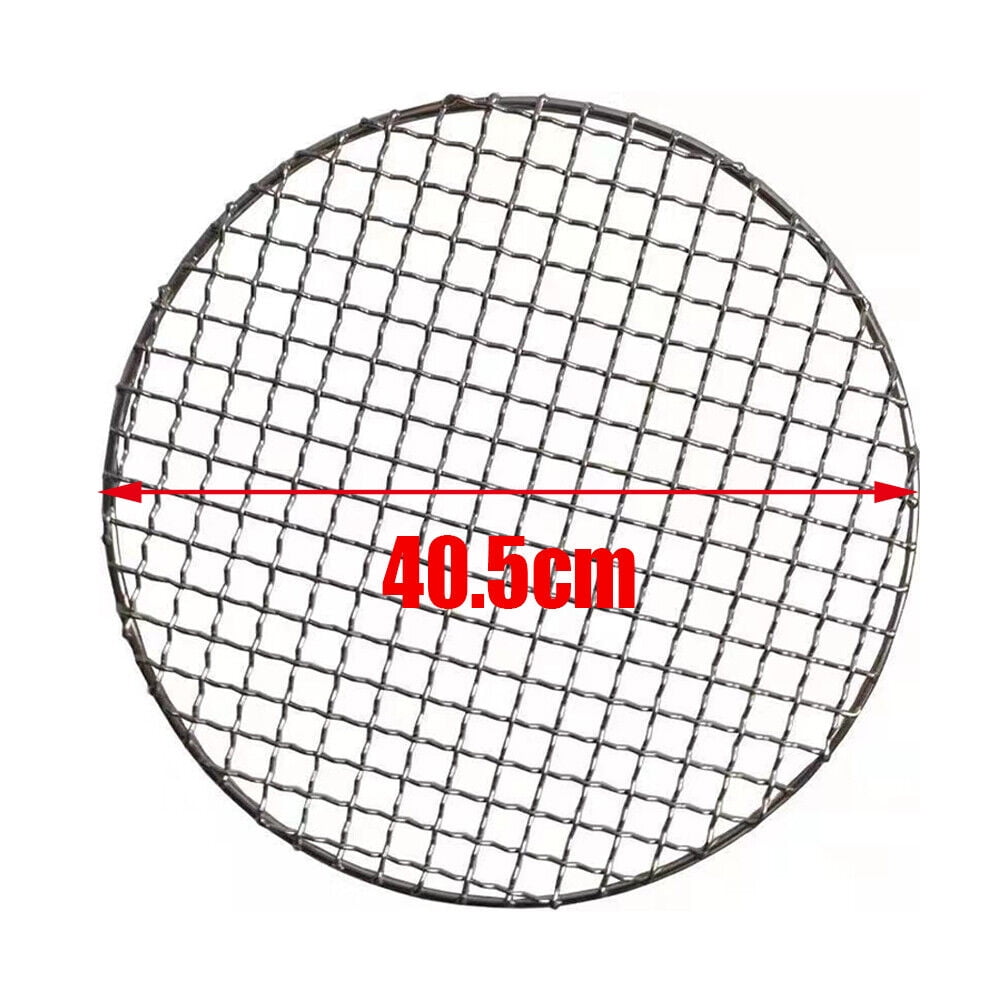 BBQ Grill NetStainless Steel Barbecue Round Mesh Grid Rack Grate Mesh ...