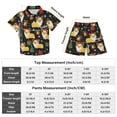 Corgi Bell Gift Pattern Boys' Hawaiian Shorts Sets Button Down Shirts ...