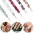 Unique Bargains Double Ended Nail Art Pen 5 Pcs Faux Crystal Handle ...