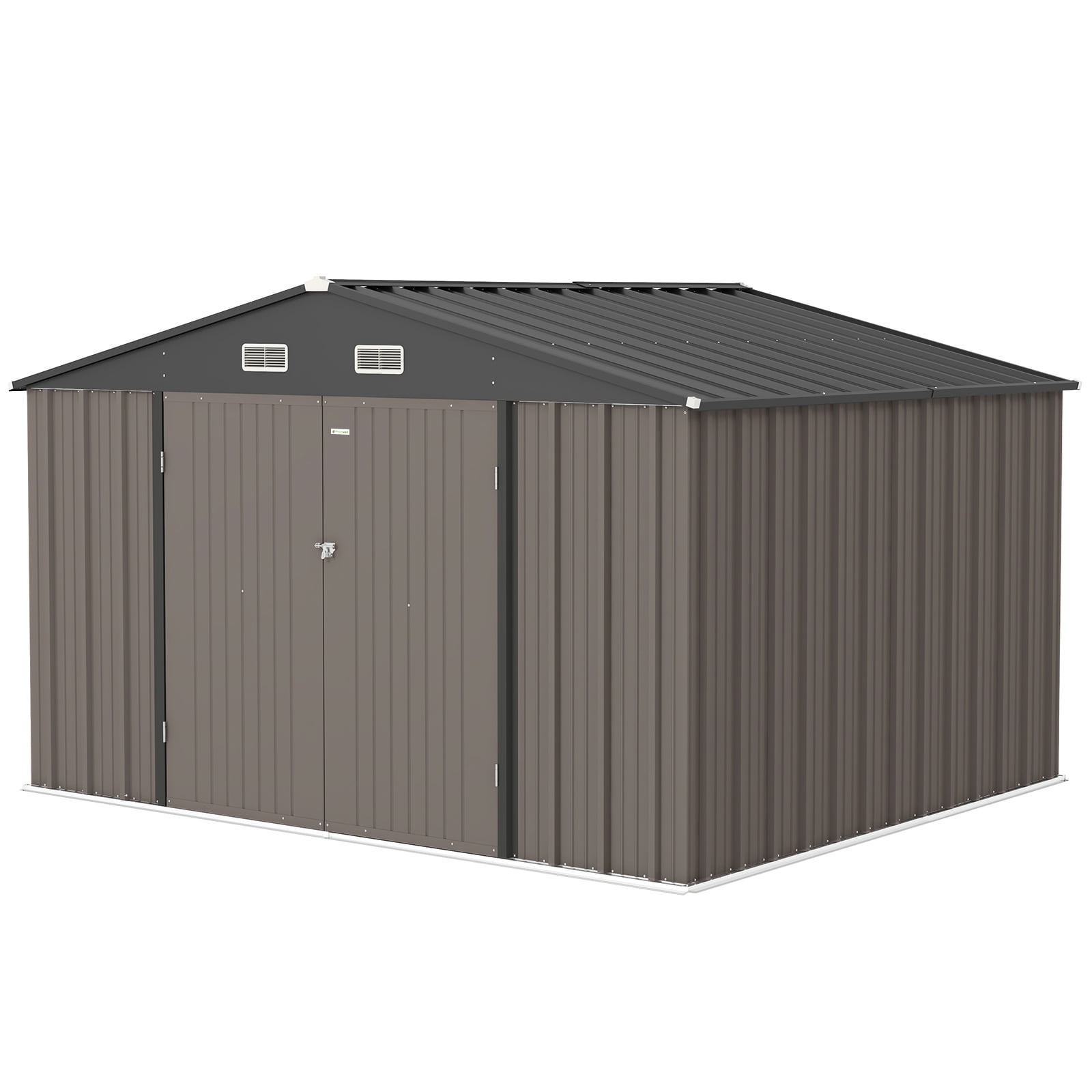 Patiowell Size Upgrade 10 X 8 Ft Outdoor Storage Metal Shed With Patiowell Size Upgrade 10 X 8 Ft Outdoor Storage Metal Shed With