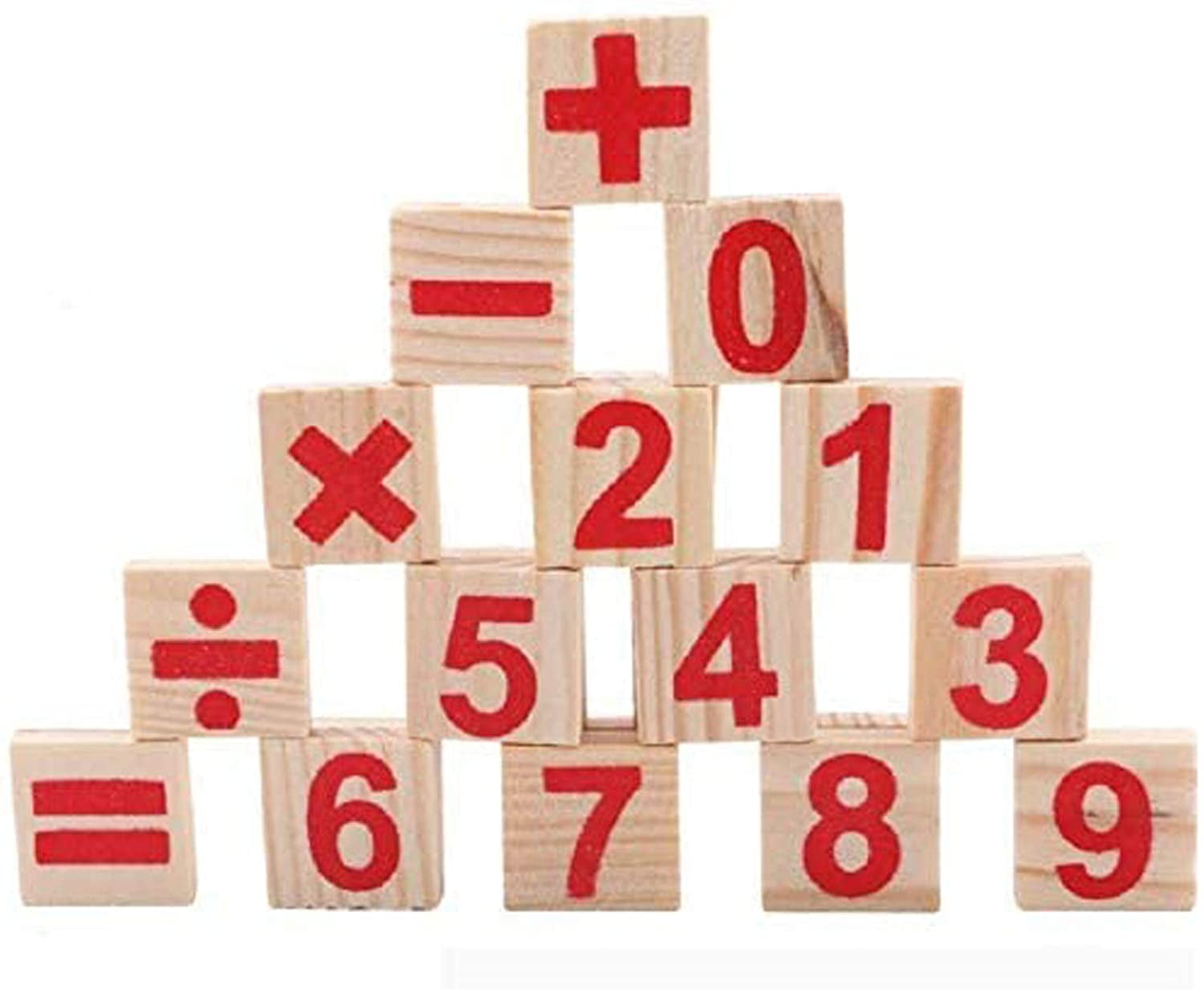 Buy Colorful Wooden Counting Sticks Building Blocks Number Cards and ...