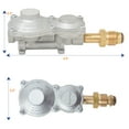 Flame King 2-Stage Propane LP Gas Horizontal Compact Regulator w/ POL ...