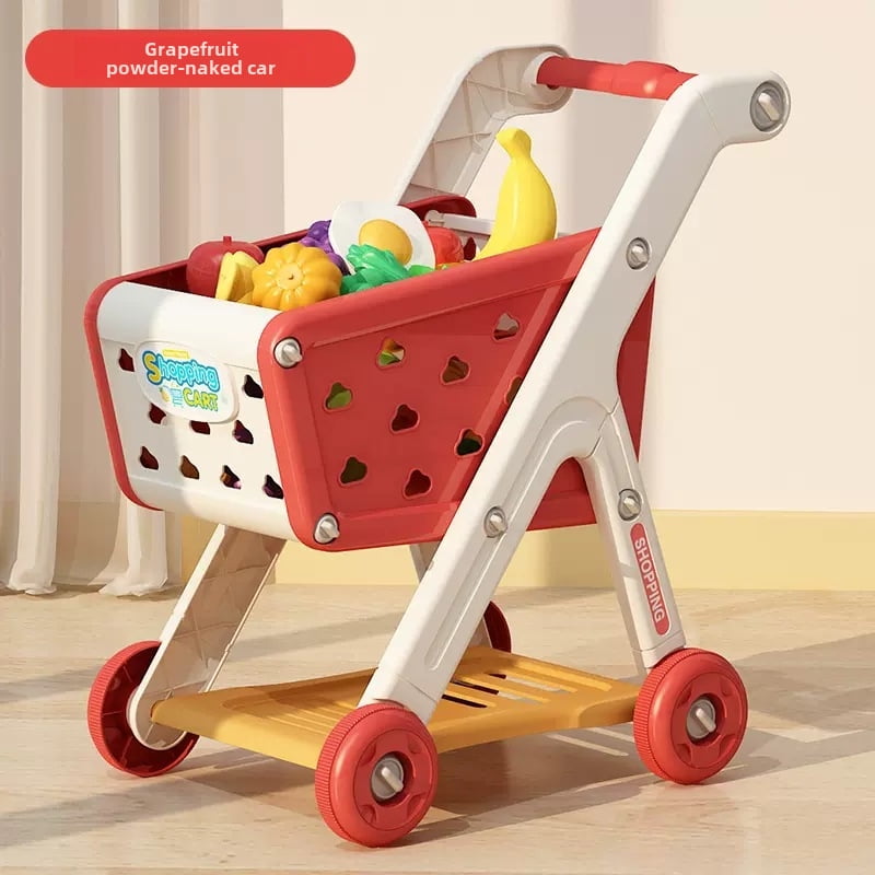 Click here for Unbranded Kids Shopping Cart Toy With Fruit Cuttin... prices