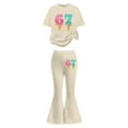 Hifoo Child Girls Outfit Sets Casual Cartoon Graphic 67 Ice Cream Print ...