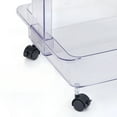 Mainstays 3 Tier Plastic Clear Utility Storage Cart, Adult Size ...
