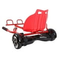 Hoverboard Cart Hover Kart Adjustable Go Kart with ABS Seat - Red ...
