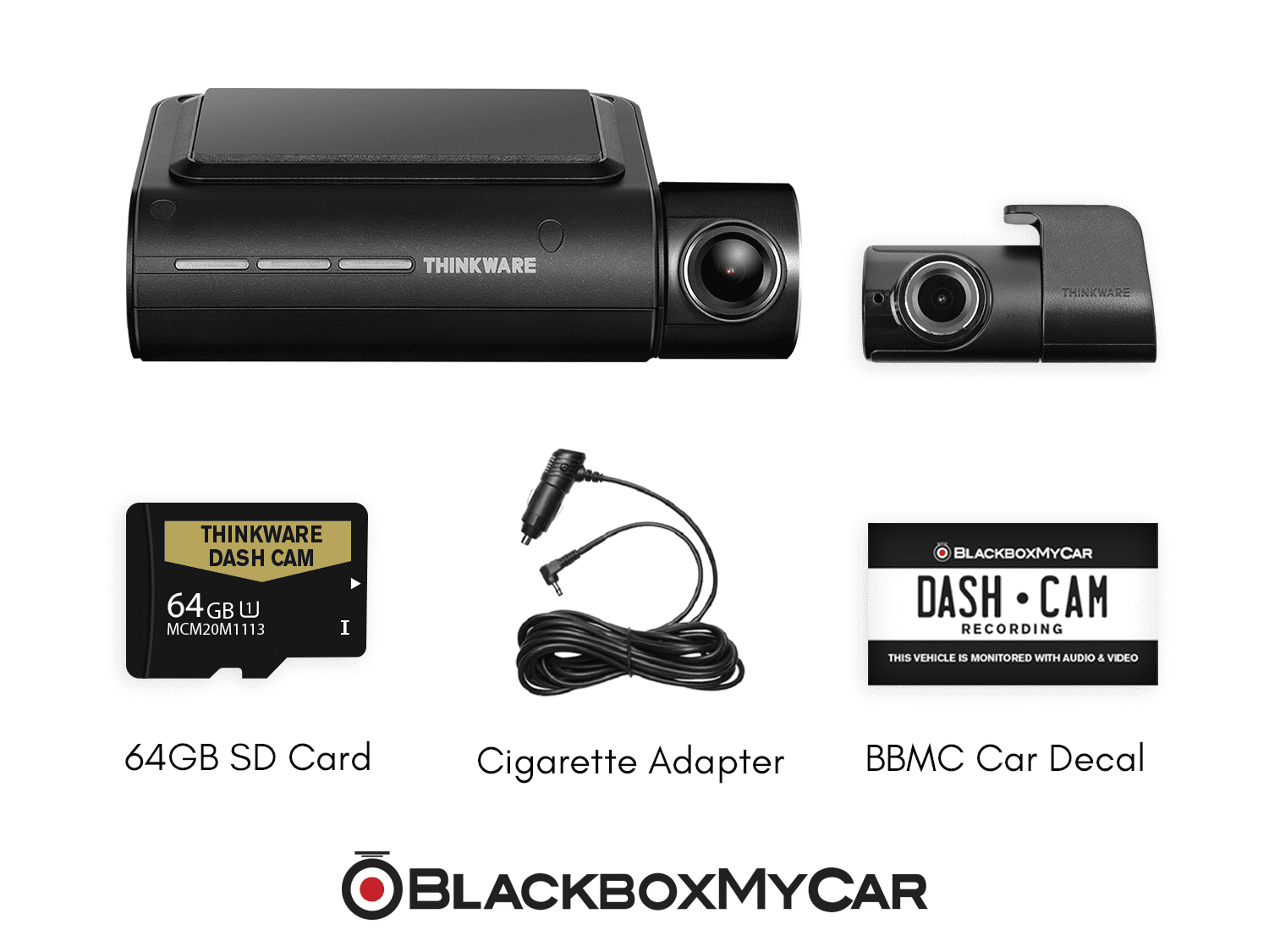 Thinkware F800 Pro 2CH 1080P FHD Dash Cam With 64GB SD Card and ...