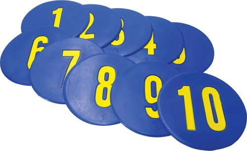 9" Numbered Poly Spots #1-10 - Walmart.com
