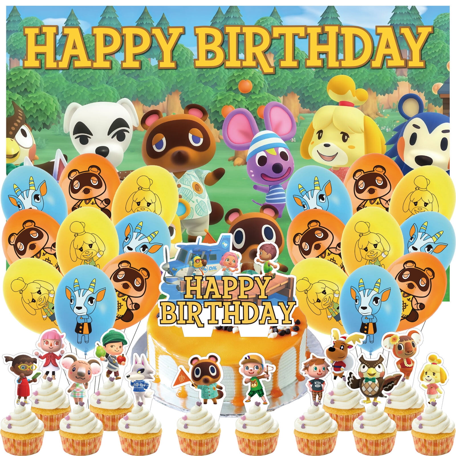Click here for Balqoifd 32pcs For Animal Crossing Theme Party Dec... prices