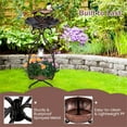 Pefilos 31" Outdoor Pedestal Garden Bird Bath with Solar Light, Bird ...