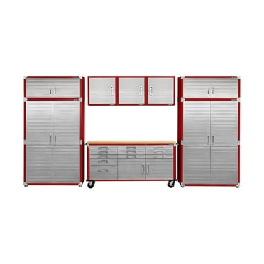 Seville Classics UltraHD® 6-Piece Steel Garage Cabinet Storage Set With ...