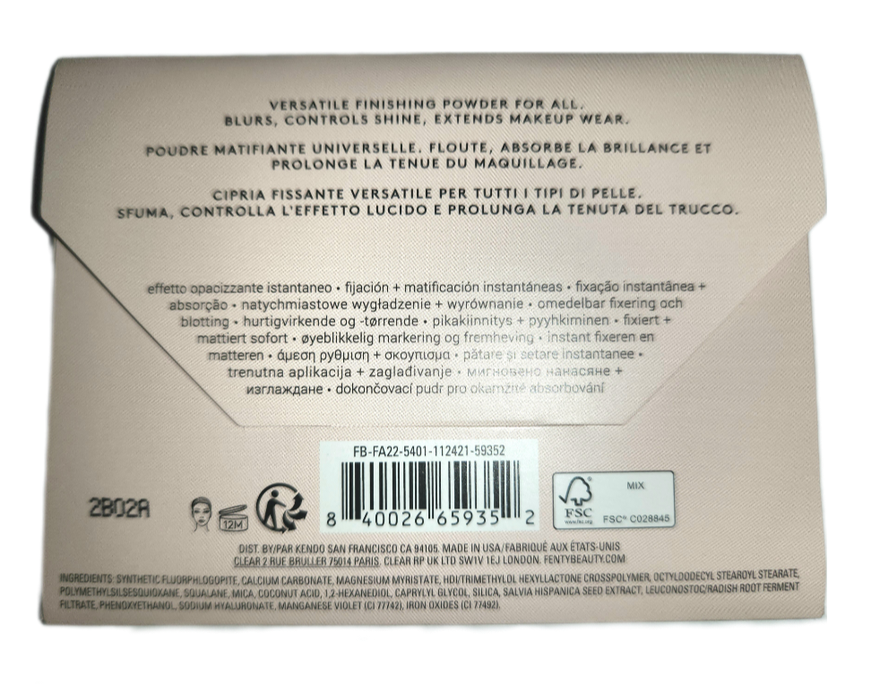 Fenty Beauty Invisimatte Instant Setting + Blotting Powder REFILL ONLY ...